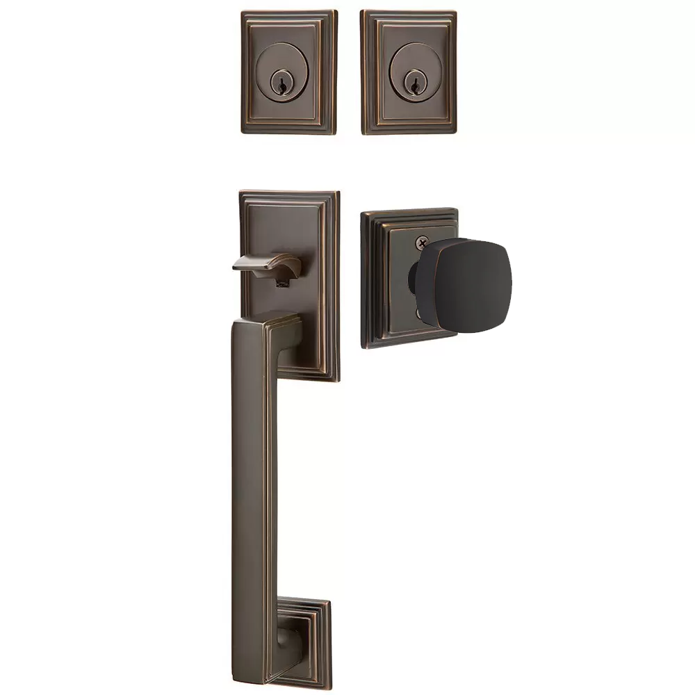 Emtek Hamden Tubular Entryset Sectional with Freestone Knob – New York ...